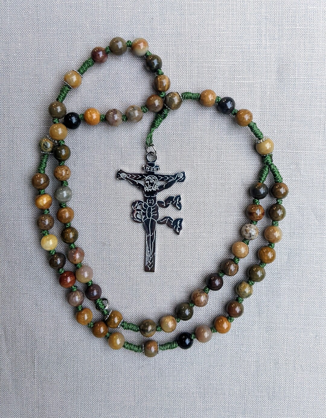 The Wood of the Cross Catholic Rosary, With a Bavarian Crucifix and ...