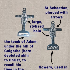 Goan Crucifix Etched in Stainless Steel W/ Chain I Pendant I Unique ...