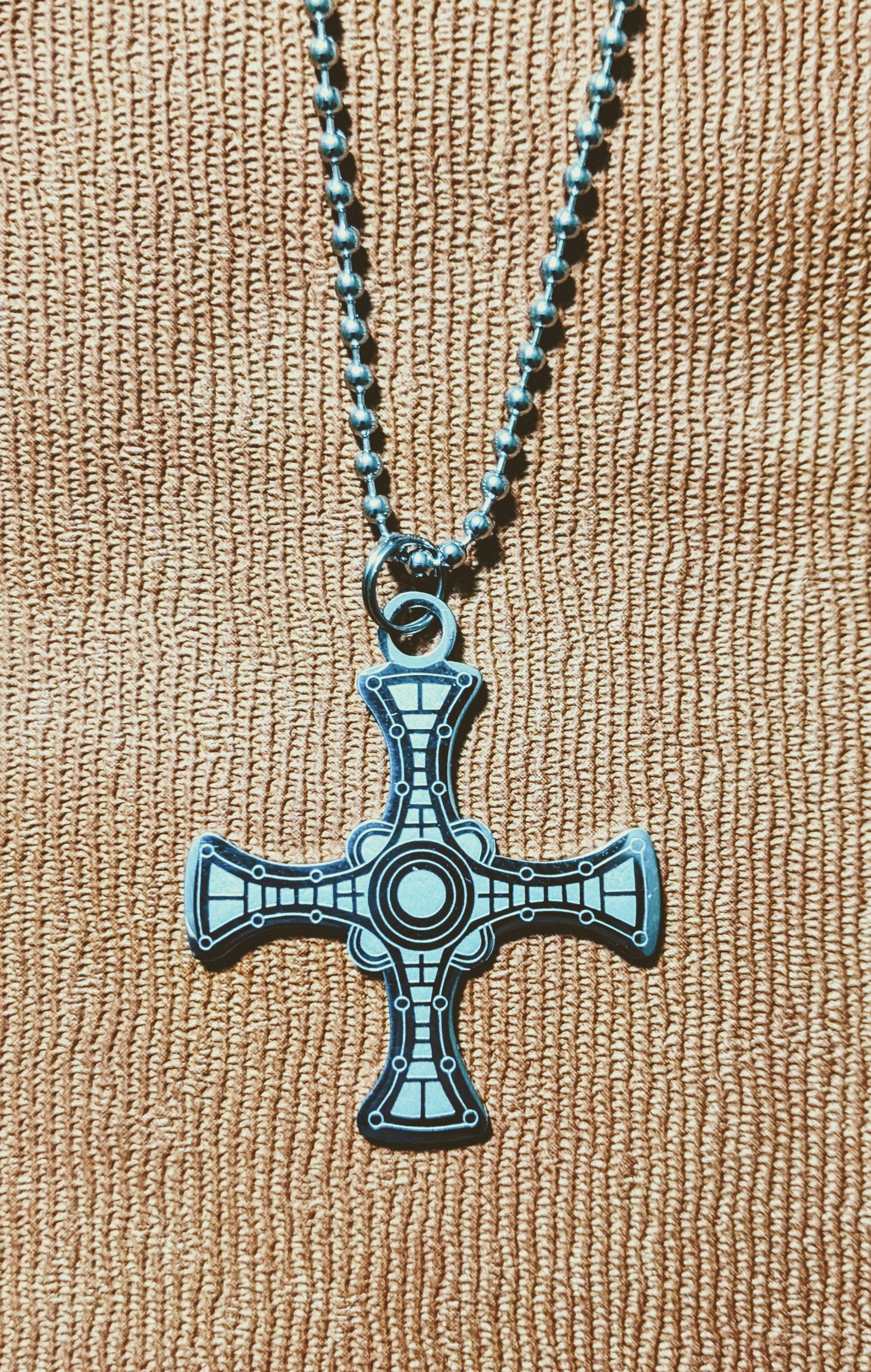 St Cuthbert Cross in Stainless Steel With Chain I Durham Cathedral I ...