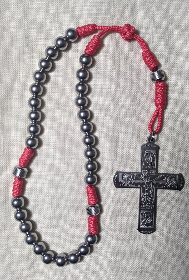 Eastern Orthodox Style Chotki, With 33 Stainless Steel Beads and a Mt ...