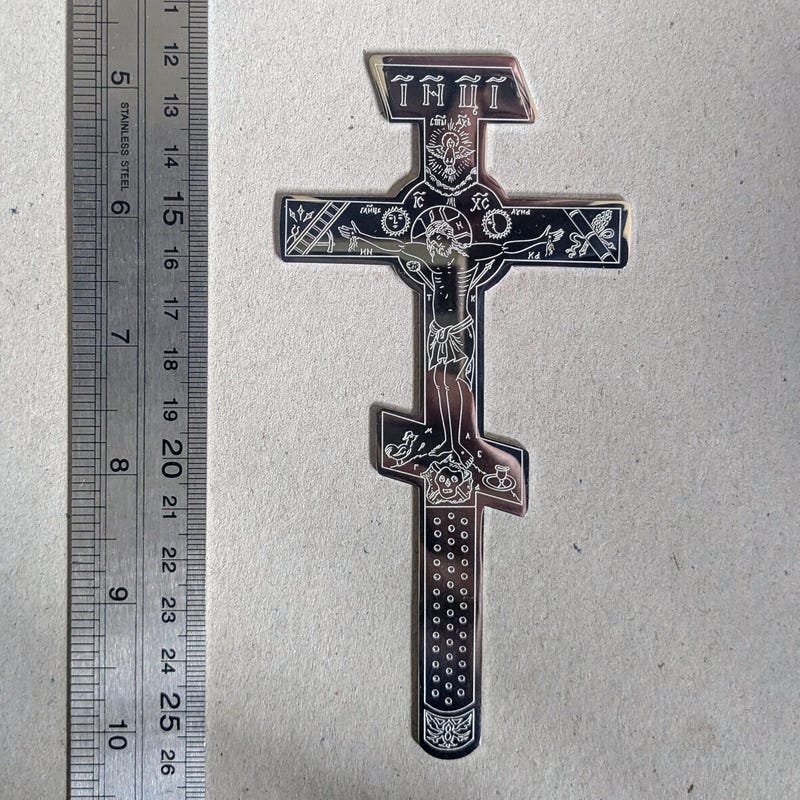 Orthodox Travel Cross - Etsy UK