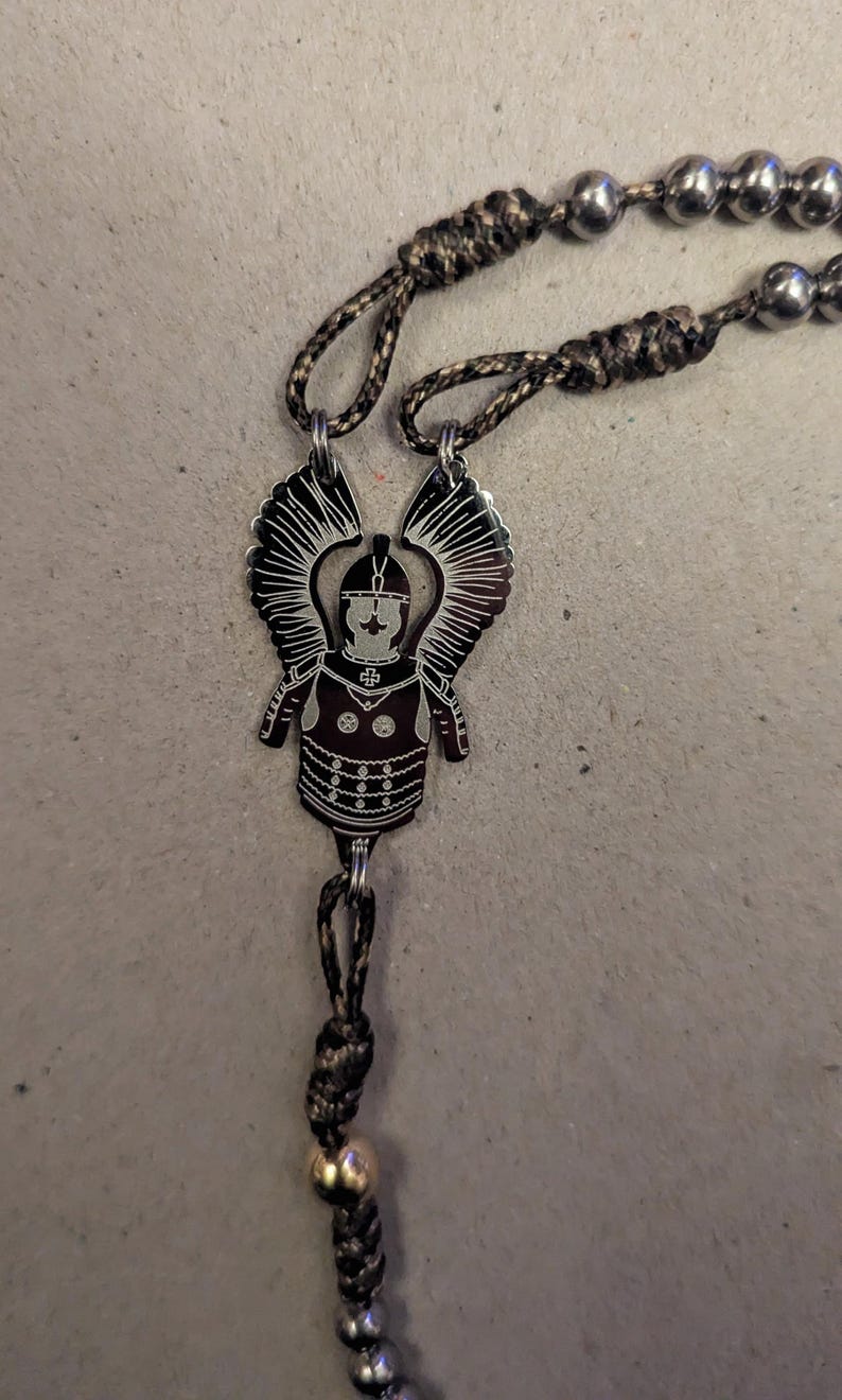 Polish Hussars Rosary, With Stainless Steel and Solid Brass Beads ...