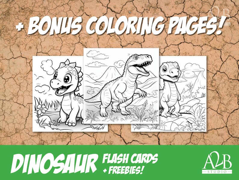 Dinosaur Flash Cards • Montessori Cards • Nomenclature • PDF Printable ...