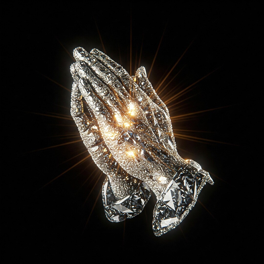 Diamond Praying Hands Live Wallpaper | Sparkling Christian Background ...