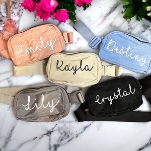 Custom Name Fanny Pack, Bridesmaid Gift, Personalized Name Fanny Pack ...