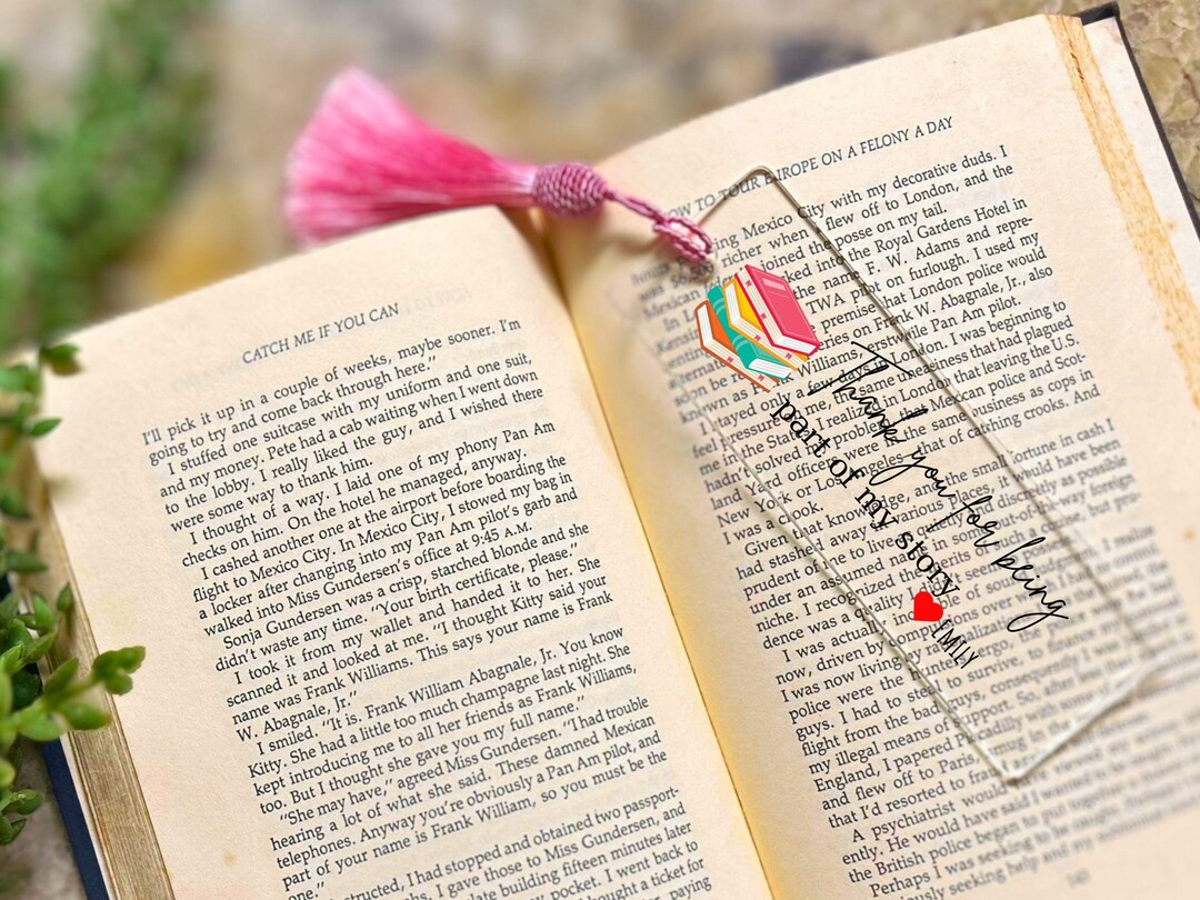 My Story Bookmark, Thank You for Being Part of My Story Personalized ...