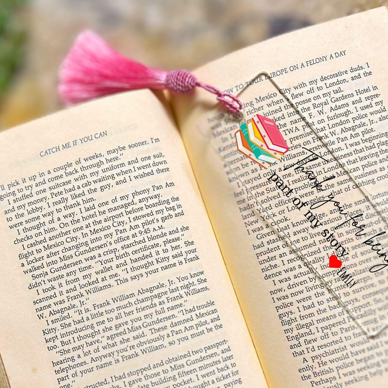 Thank You Bookmark - Etsy