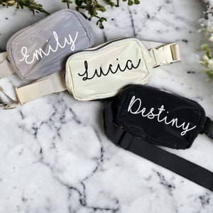 Custom Name Fanny Pack, Bridesmaid Gift, Personalized Name Fanny Pack ...
