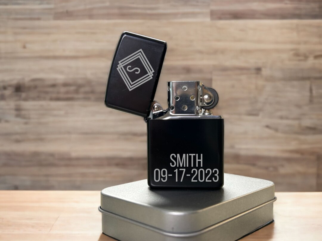 Engraved Gift, Gift for Him, Custom Engraved Lighter, Groomsmen Lighter ...