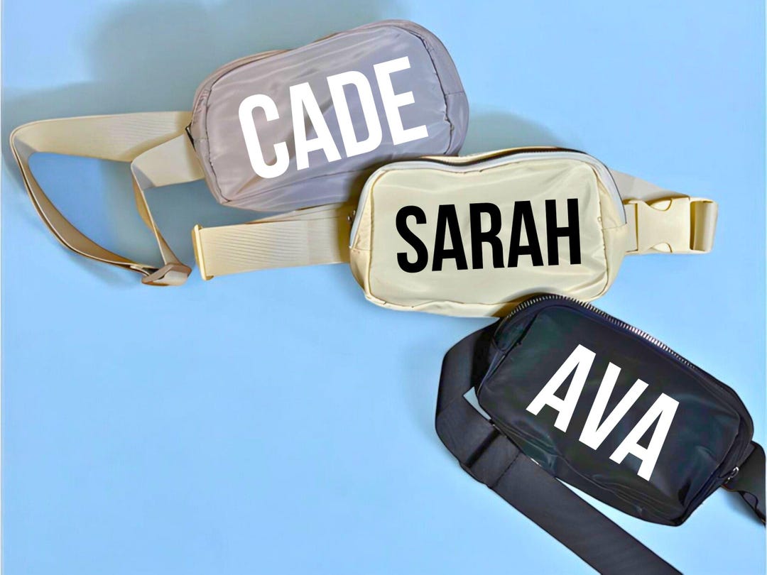 Personalized Name Fanny Pack, Custom Nylon Kids Bag - Etsy
