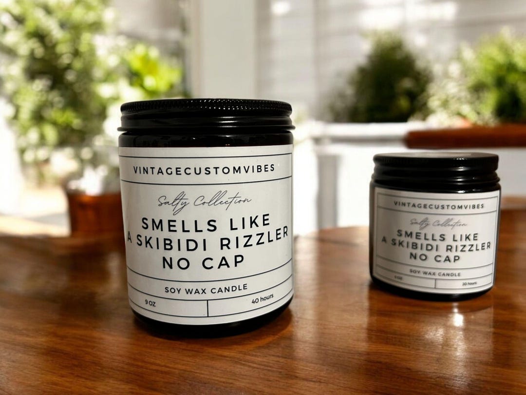 Smells Like a Skibidi Rizzler Candle, Teen Slang Gift, Gen Alpha Candle ...