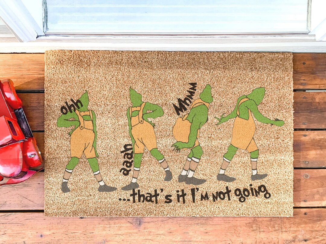 Grinch Decor, Vintage Grinch Christmas Doormat, Custom Christmas ...