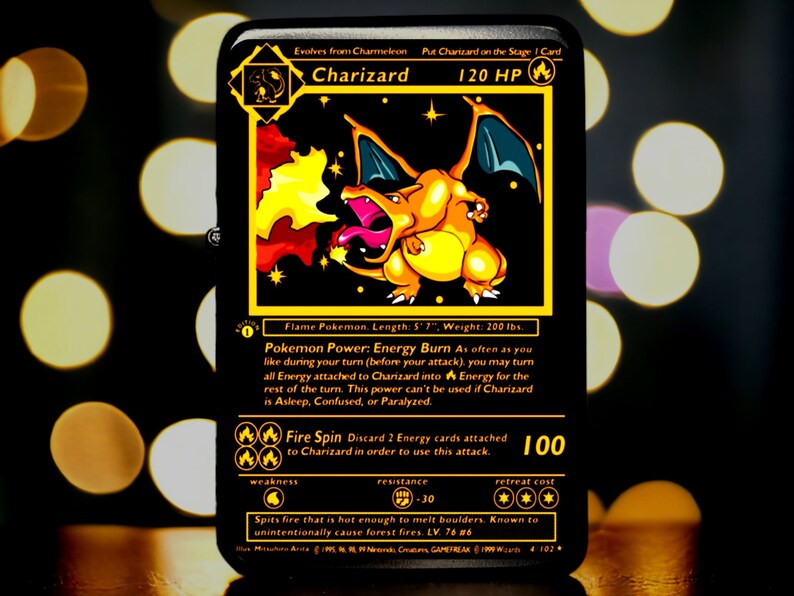 Base Set Charizard Custom Lighter - Etsy