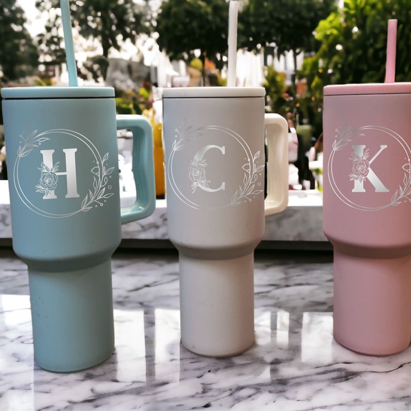 Monogrammed Cups - Etsy