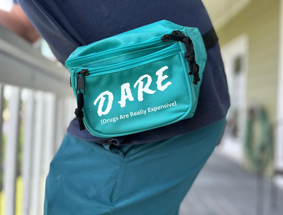 Custom Retro DARE 2 Zipper Fanny Pack - Etsy