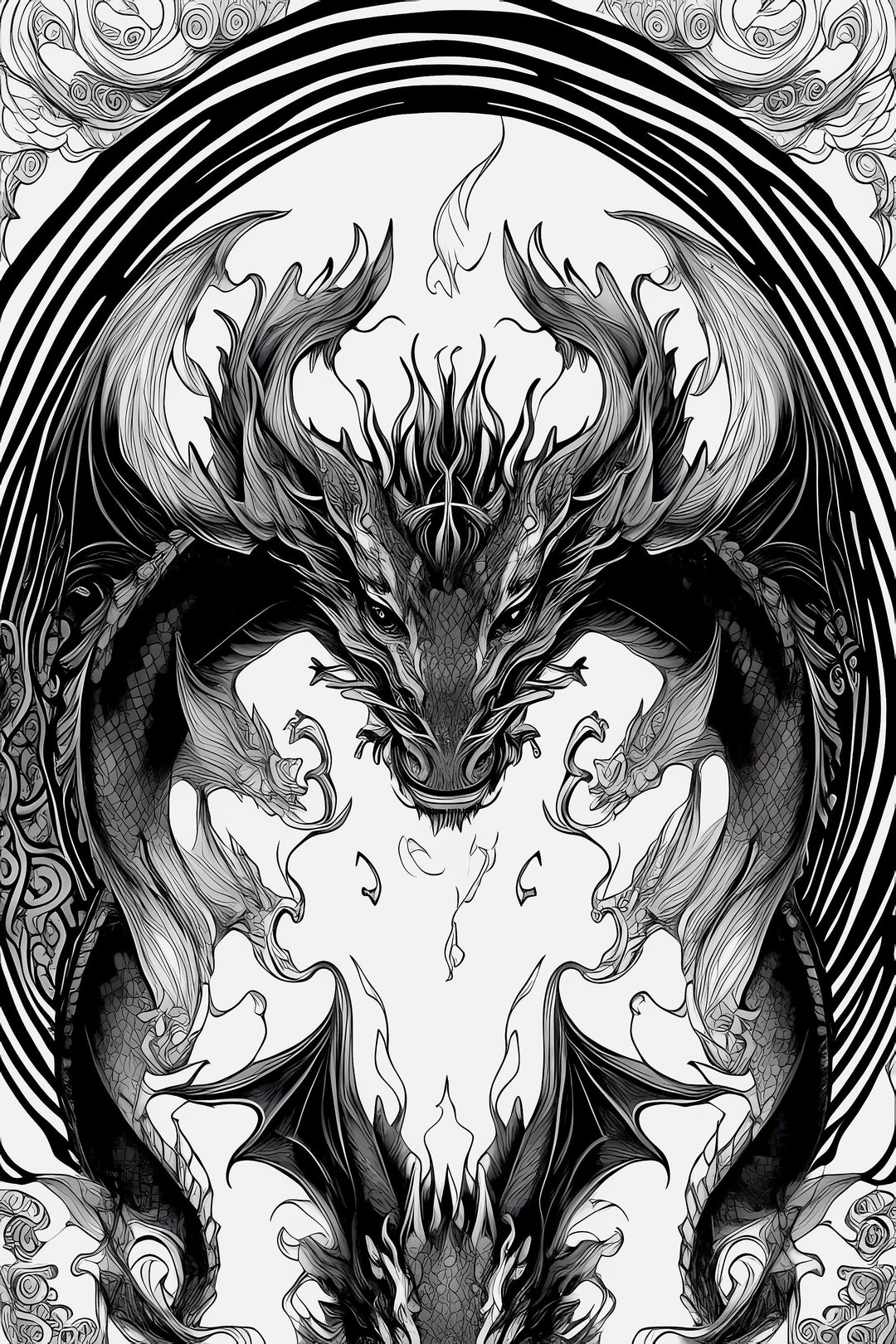 Dragon Mandal 3 (digital Download) - Etsy