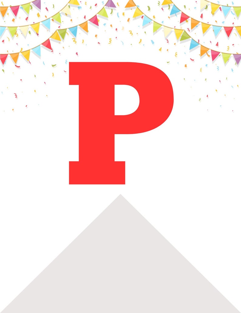 Printable Happy Birthday Banner Instant Digital Download - Etsy