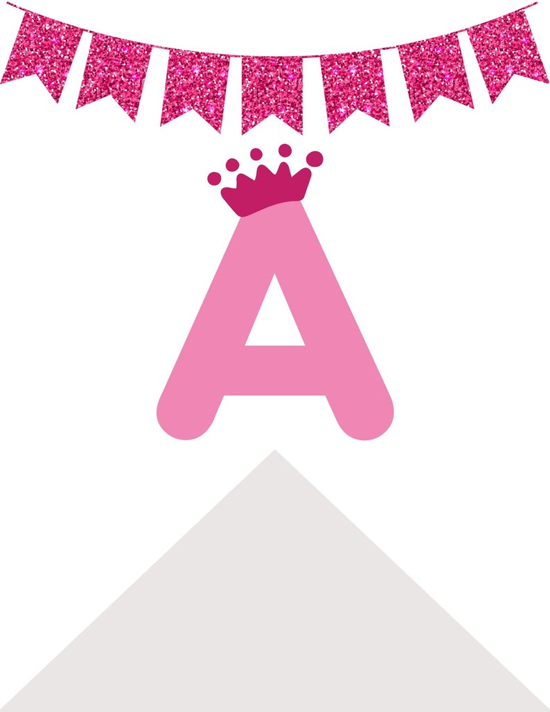 Pink Printable Happy Birthday Banner - Etsy