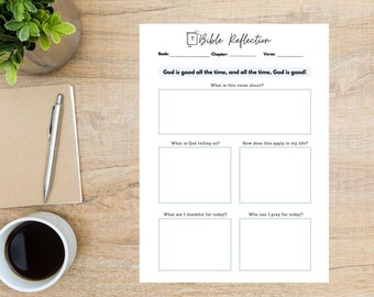 Genesis Bible Reflection Sheets - Etsy