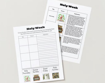 Build a Model of Jerusalem Lesson and Printable Art Cards for Holy Week ...
