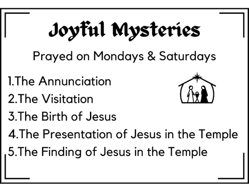 Mysteries of the Rosary - Etsy