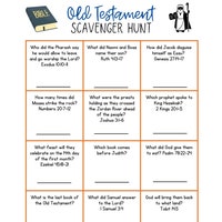 Old Testament Bible Scavenger Hunt - Etsy