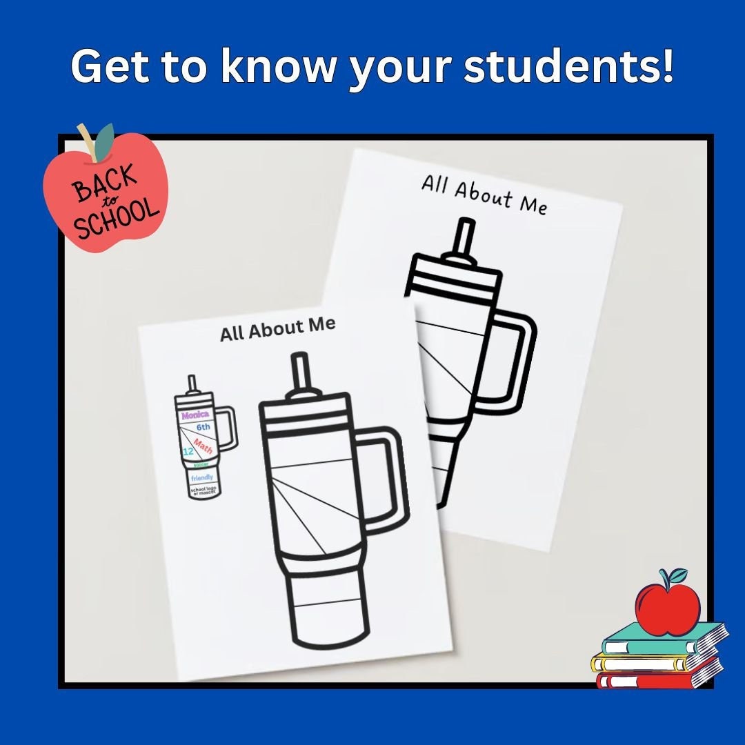 All About Me Water Bottle - Etsy