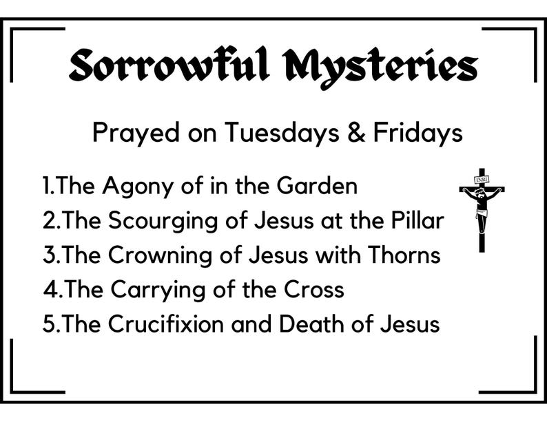 Mysteries of the Rosary - Etsy