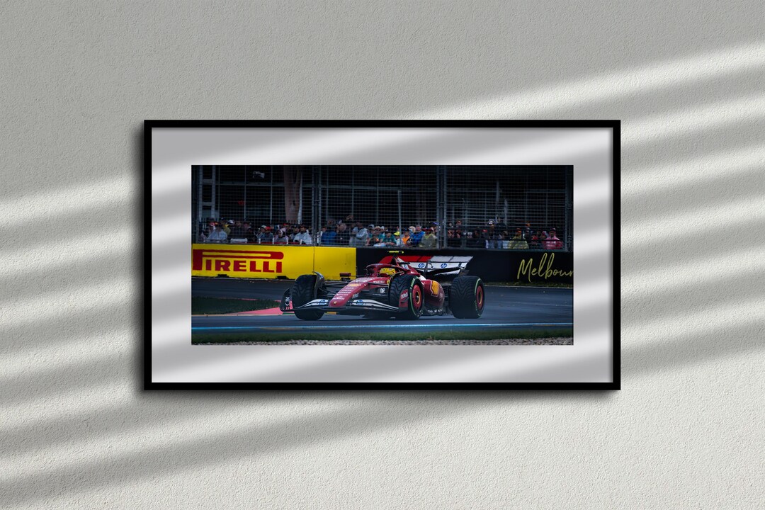 Lewis Hamilton Ferrari F1 Car Print: Albert Park Race (A2 Digital ...