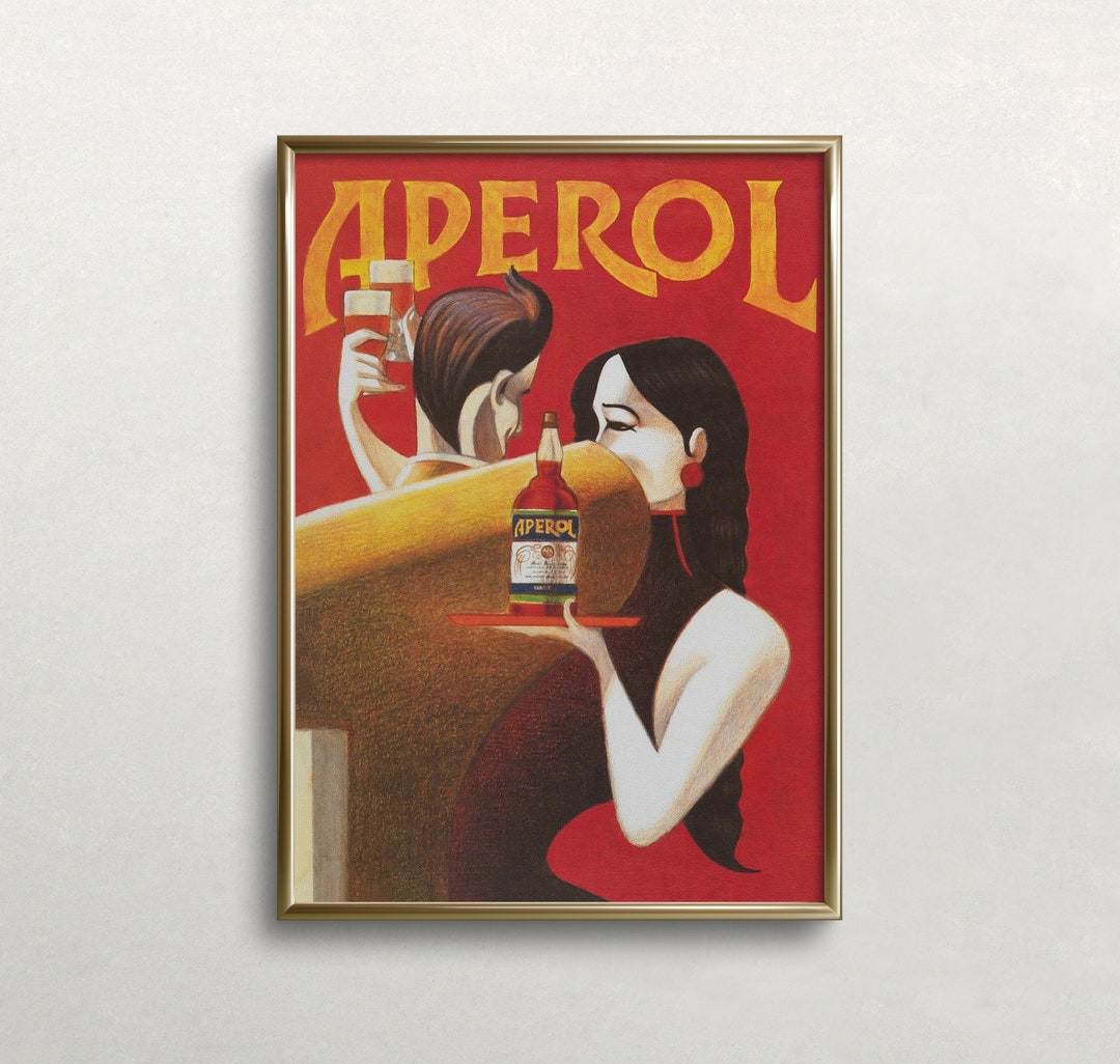 Aperol Spritz Poster, Aperol Spritz Print, Bar Poster, Bar Print ...