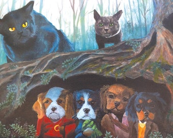 Raiders of the Lost Bark: A 12x18 Movie Mutts Art Print - Etsy