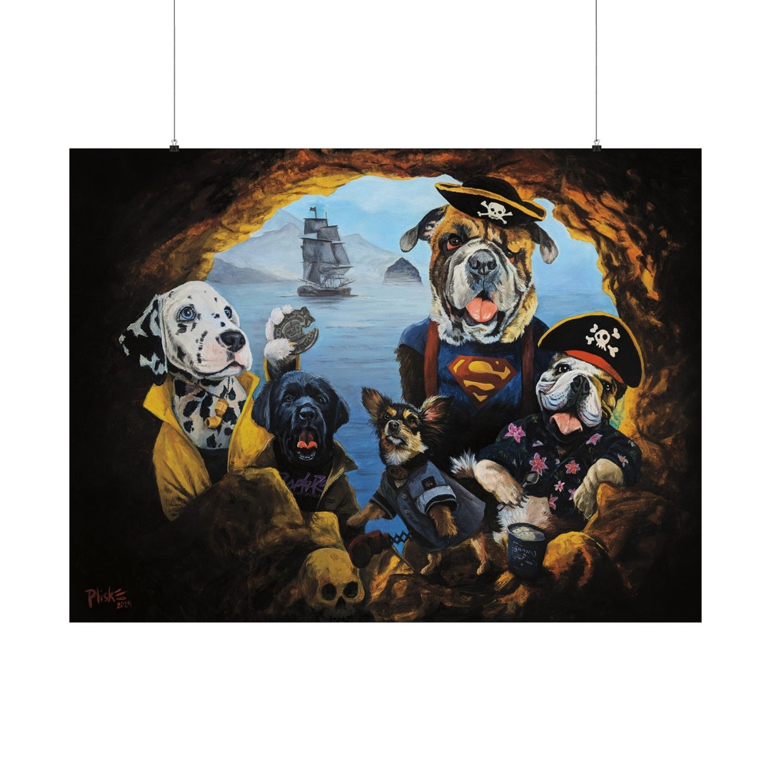 Doggies Never Say Die: Movie Mutts Matte Horizontal Posters - Etsy