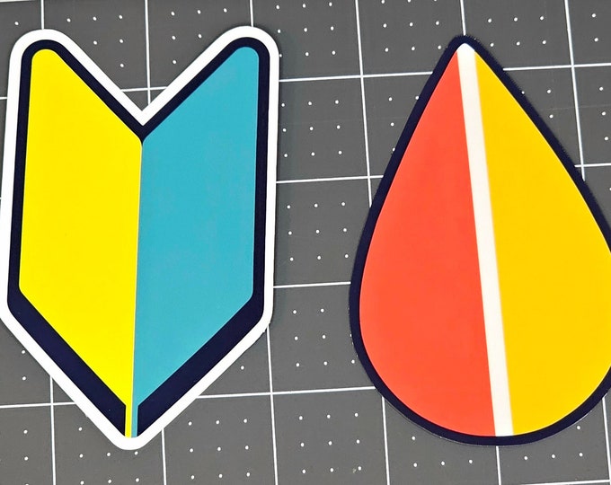 JDM Driver Symbols Shoshinsha Wakaba Koreisha Each Symbol Comes in a ...