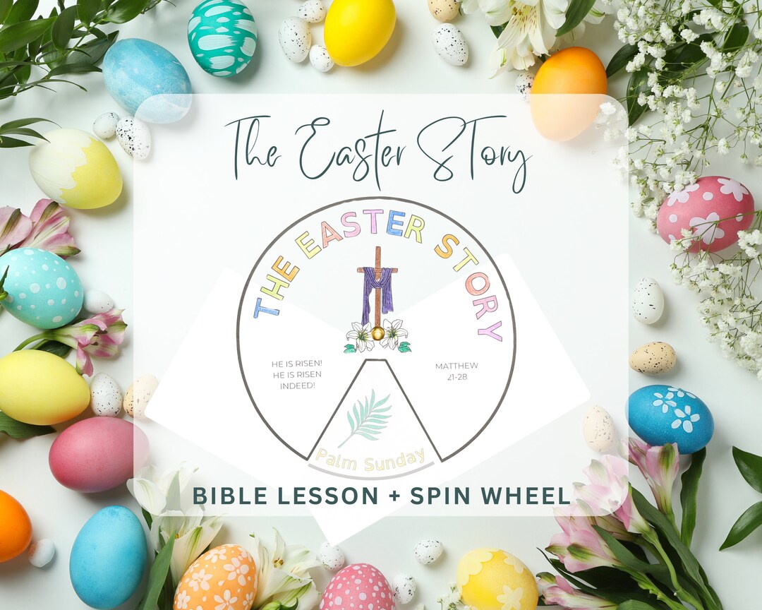The Easter Story | Spinning Wheel | Coloring Wheel | Arts & Crafts ...