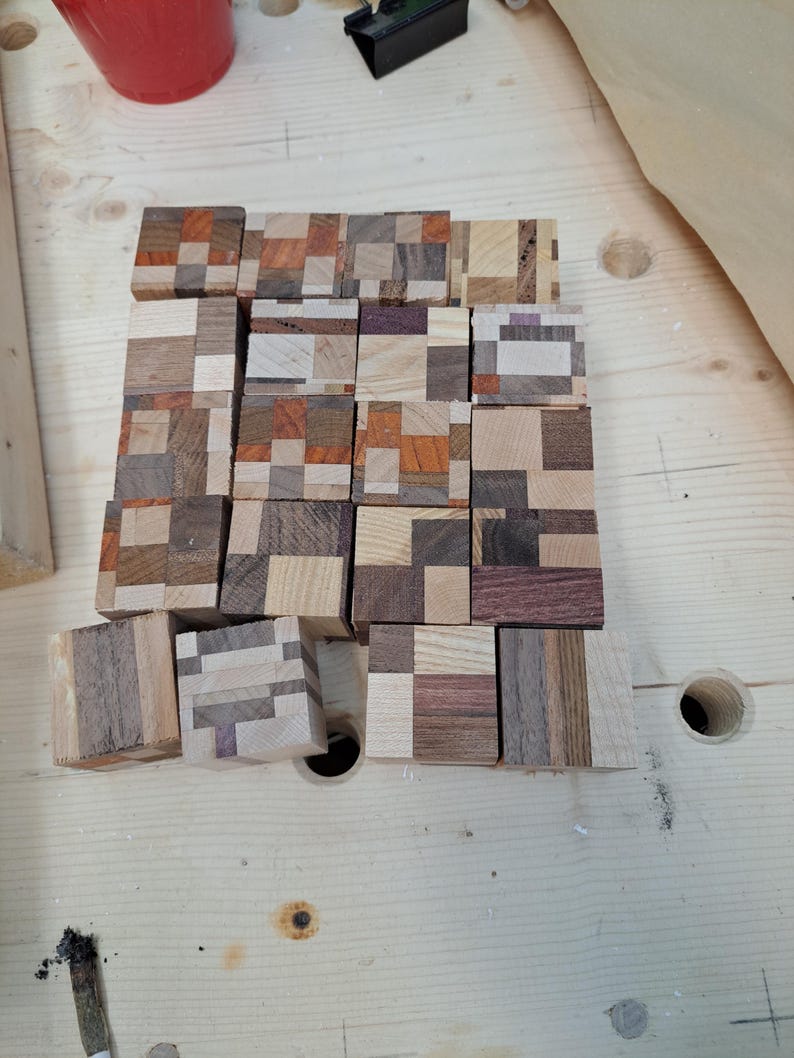 Colourful Hardwood Blocks - Etsy