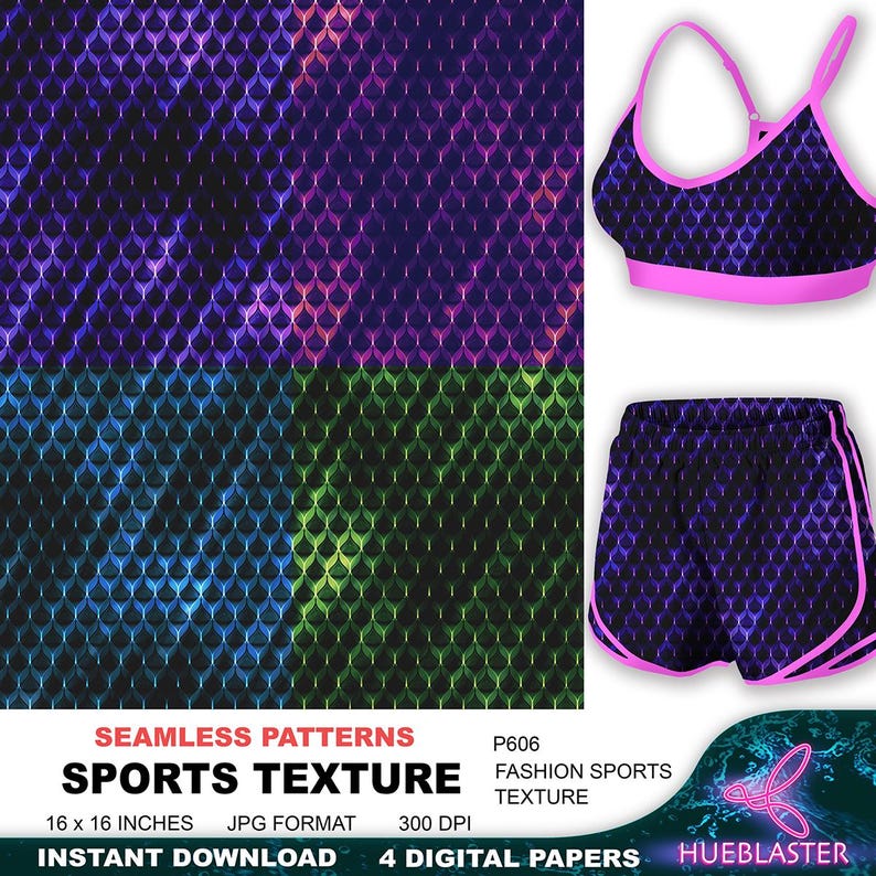 Fashion Sports Texture, Seamless Print Pattern, 300 DPI, Instant ...