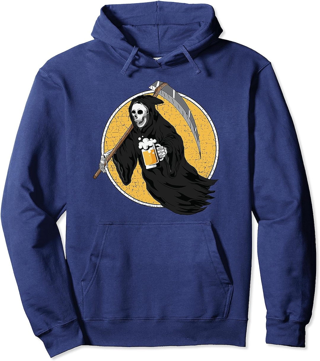 Grim Reaper Death Beer Drinking Halloween Party Drinker Gift - Etsy