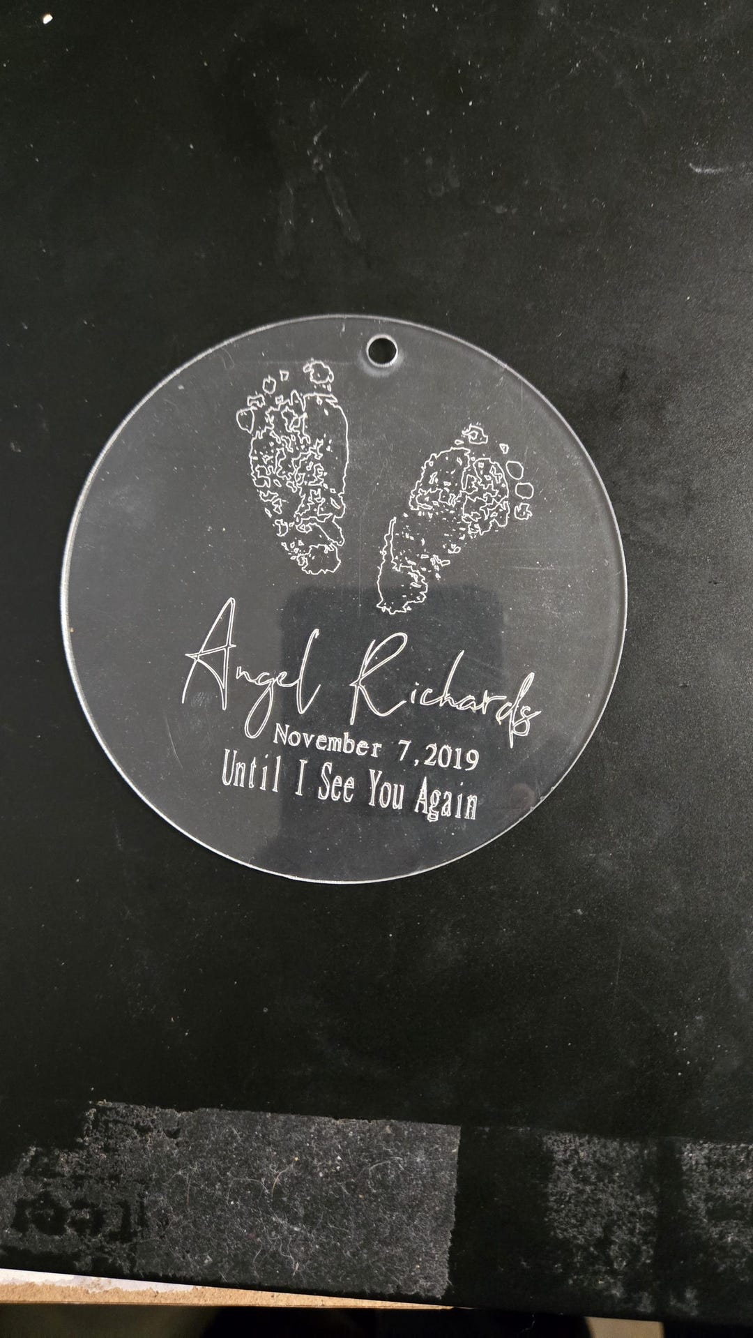 Personalized Engraved Infant Loss Memorial Ornament Custom Baby ...