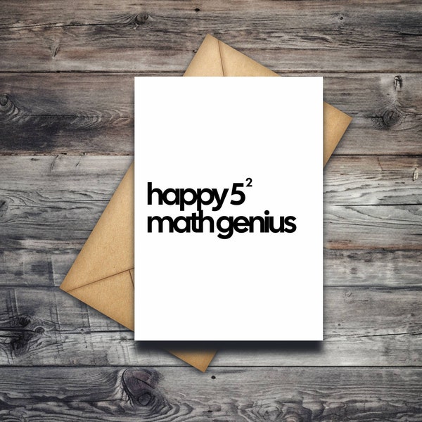 Math Pun Birthday Cards - Etsy