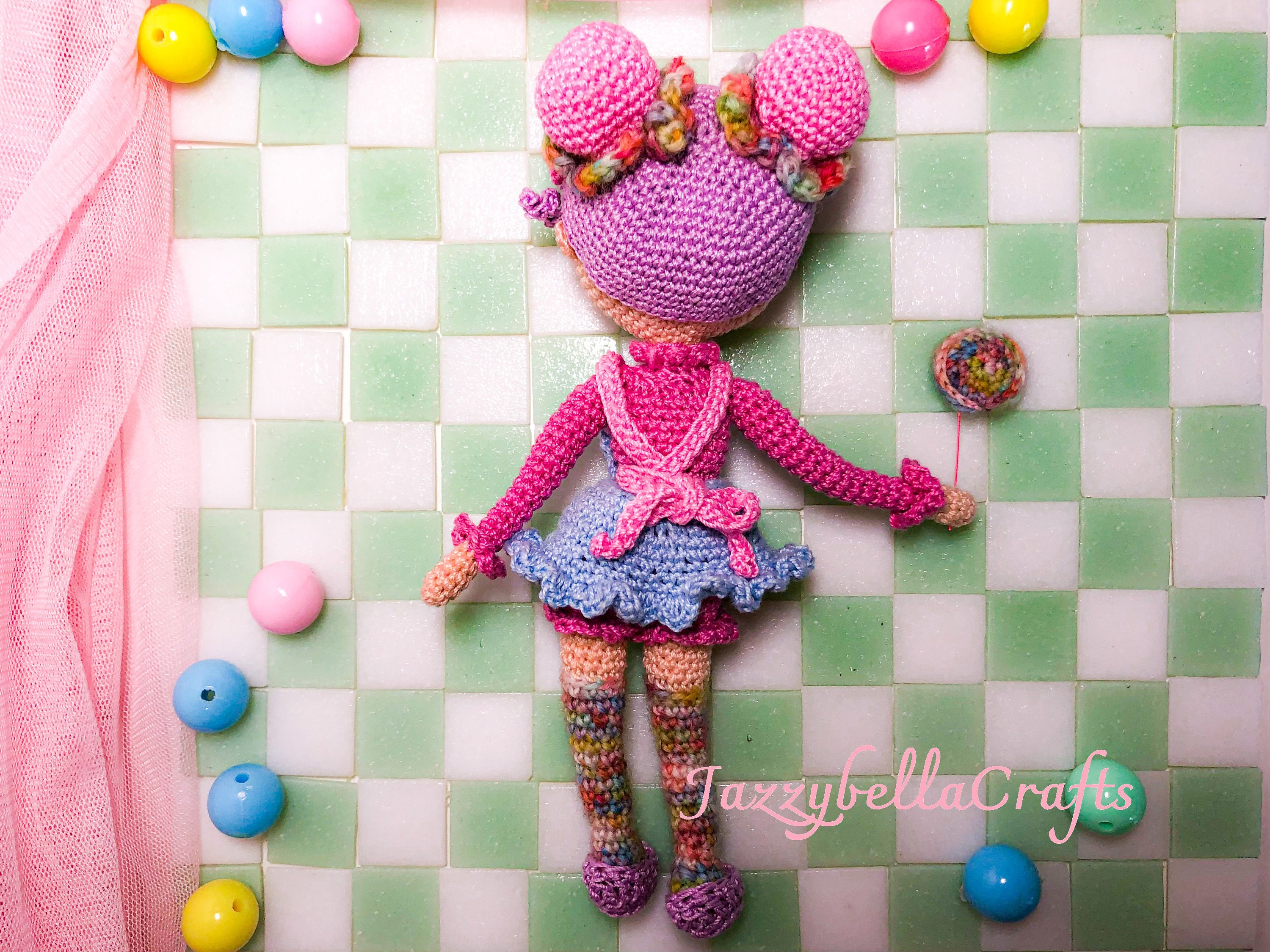Leila Candy Doll Crochet Pattern Amigurumi PDF English & Dutch - Etsy