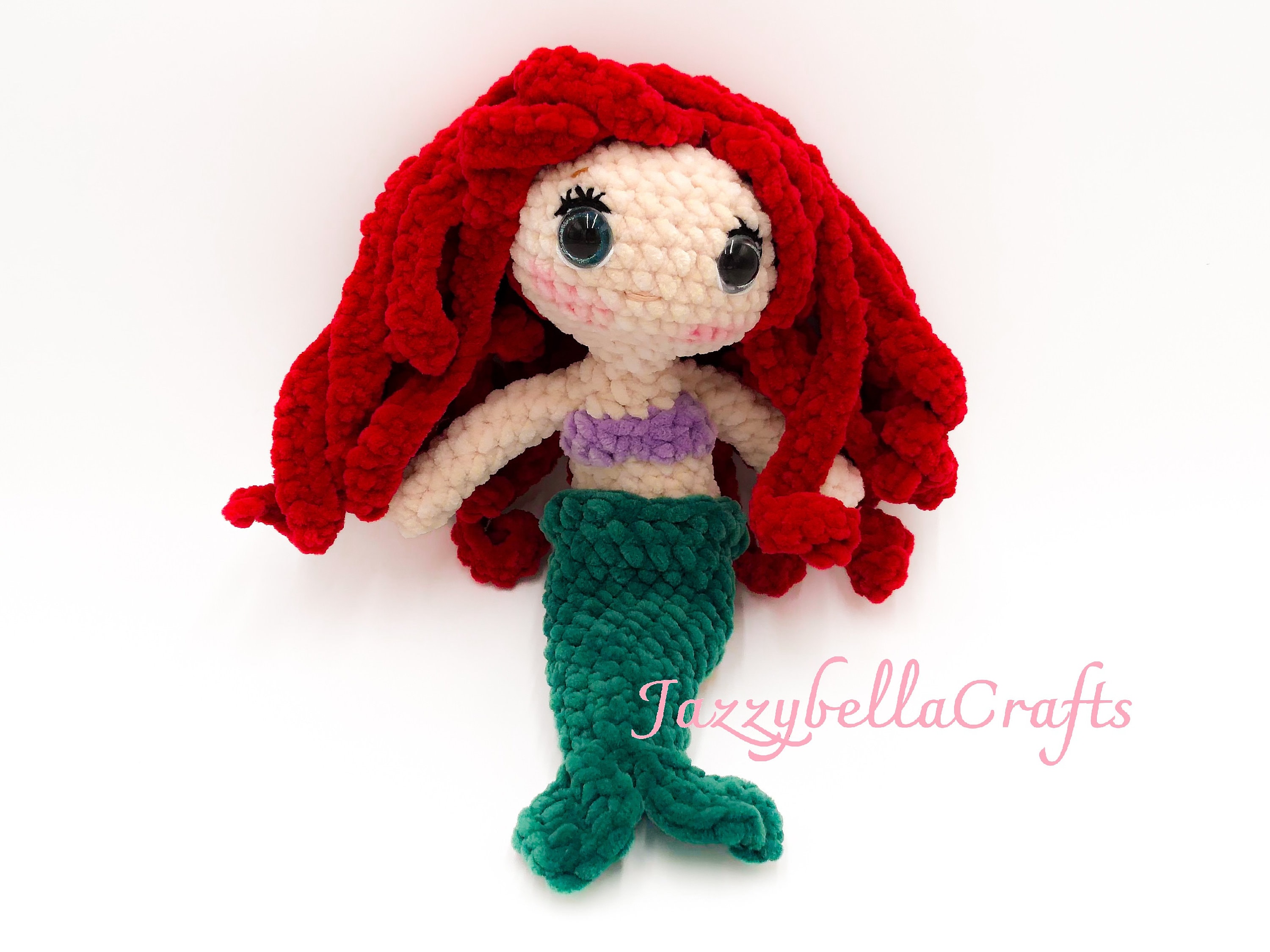 Mermaid Ariel Plushie Crochet Pattern - Amigurumi - PDF English & Dutch ...