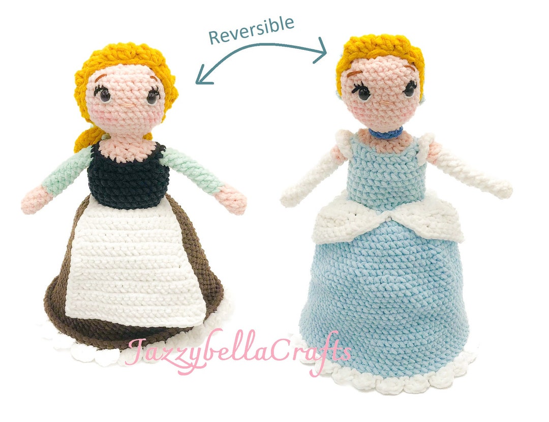 Reversible Cinderella Crochet Pattern - Amigurumi - PDF English & Dutch ...