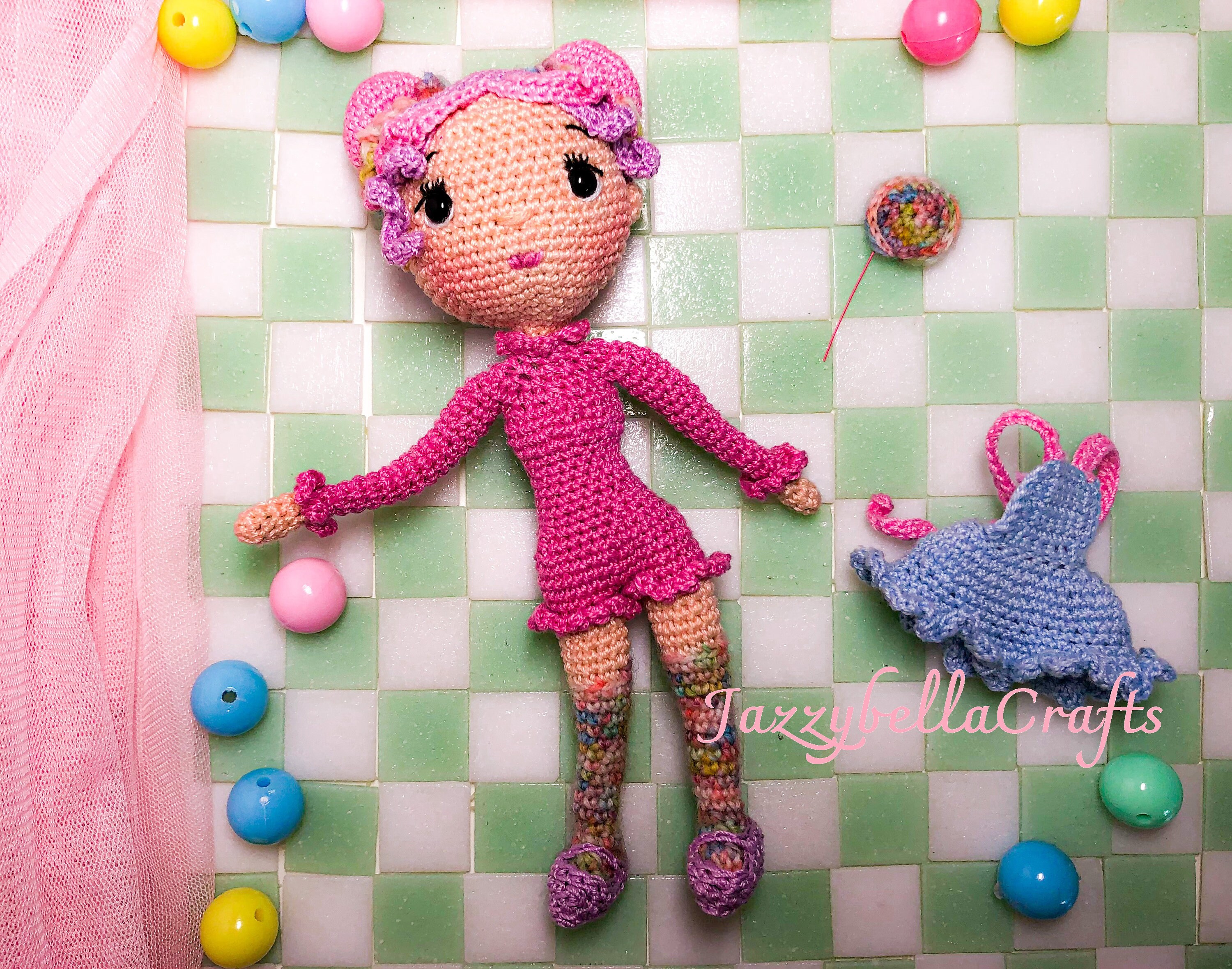 Leila Candy Doll Crochet Pattern Amigurumi PDF English & Dutch - Etsy