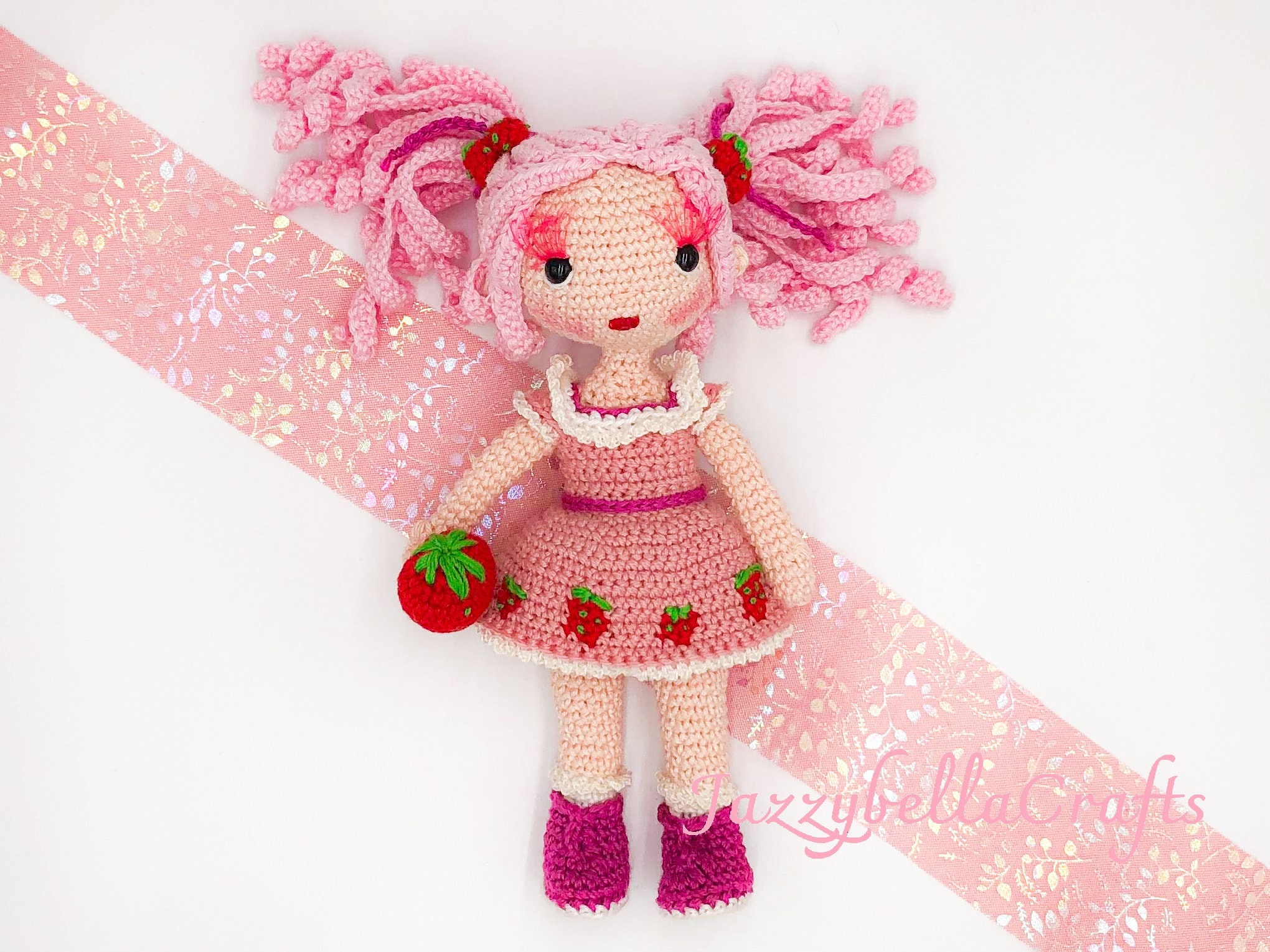 Stella Strawberry Doll Crochet Pattern - Amigurumi - PDF English ...