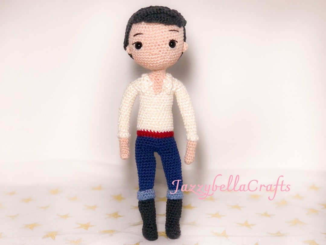 Prince Eric Doll Crochet Pattern - Amigurumi - PDF English & Dutch - Etsy