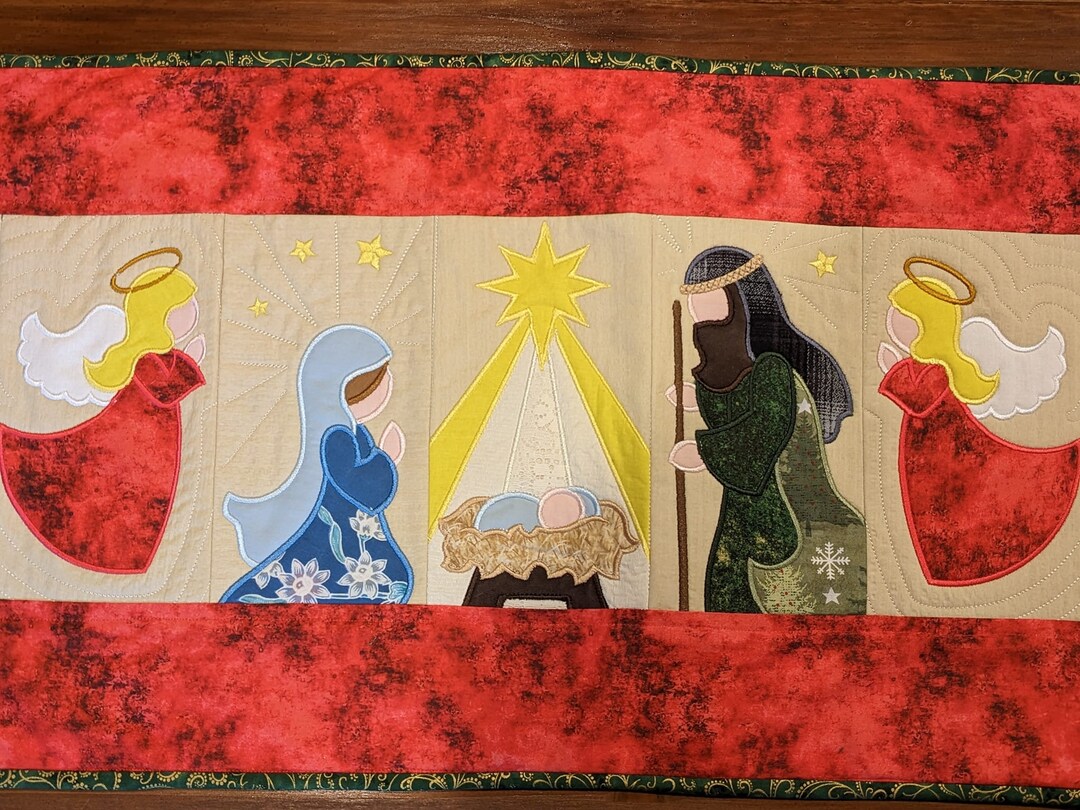 Nativity Table With Extra Panels - Colors Are Your Custom Choice - Etsy