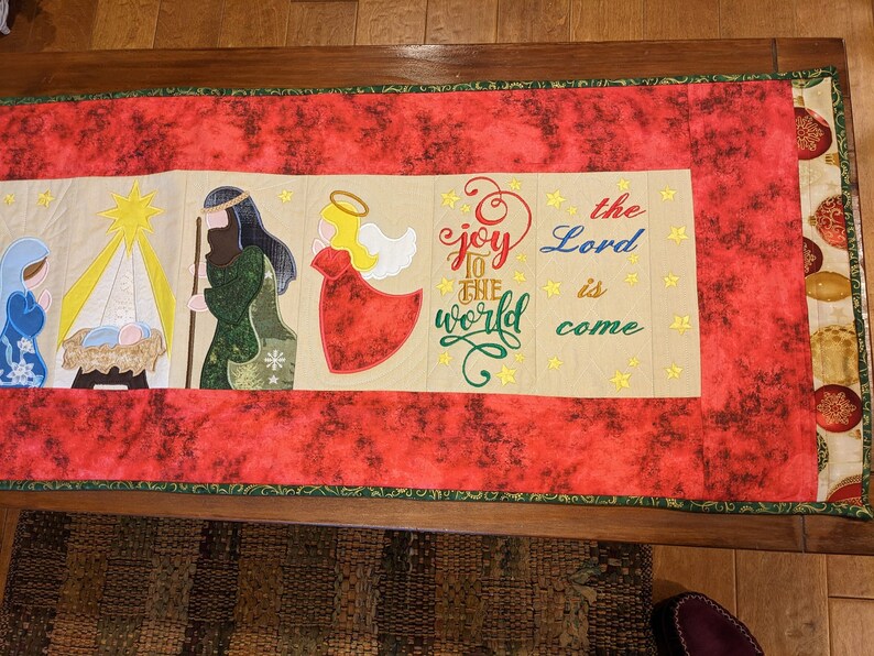 Nativity Table With Extra Panels - Colors Are Your Custom Choice - Etsy