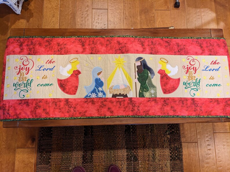Nativity Table With Extra Panels - Colors Are Your Custom Choice - Etsy
