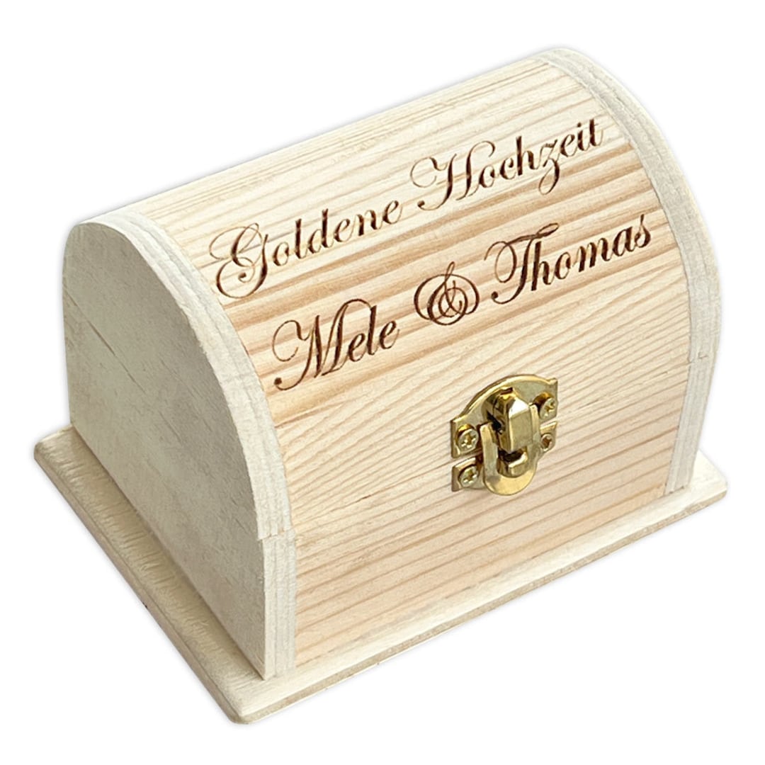 Mini Treasure Chest, Treasure Chest With Desired Engraving for Monetary ...