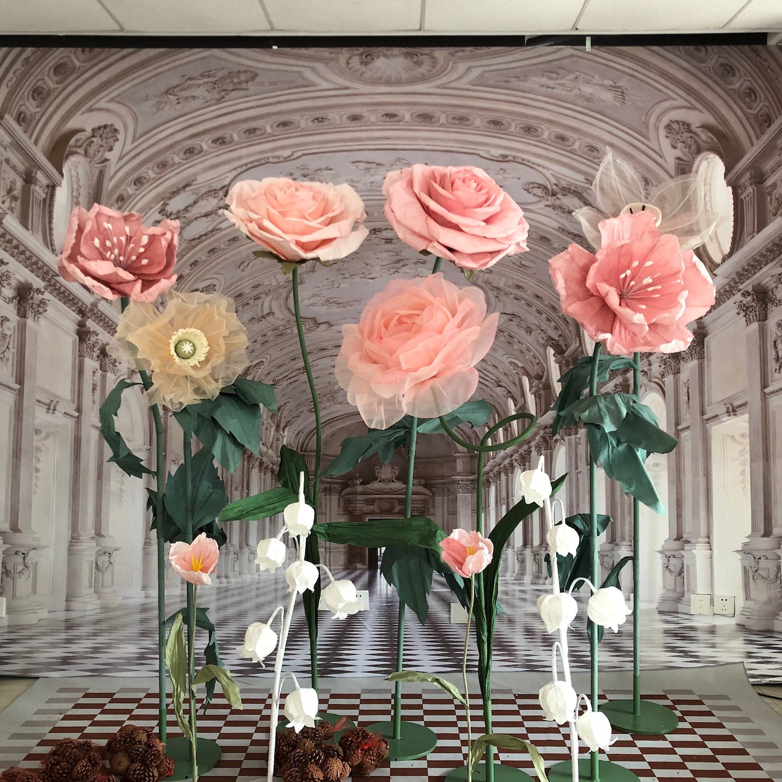 Giant Flowers for Gorgeous Backdrop Gala Birthday Wedding Event Decor ...